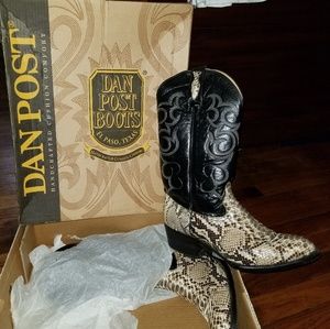Dan Post | Shoes | Snake Skin Genuine Leather Cowboy Boots | Poshmark
